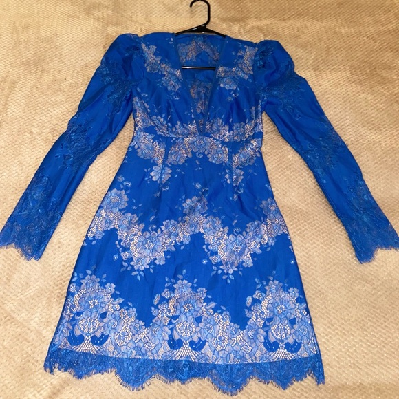 Free People | Dresses | Free People X Saylor Lourdes Lace Mini Dress In ...